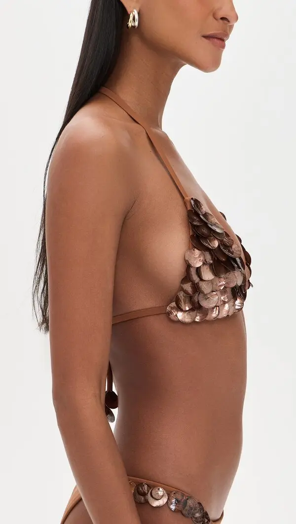 Devon Windsor Cali Bikini Top - Bronze Shell