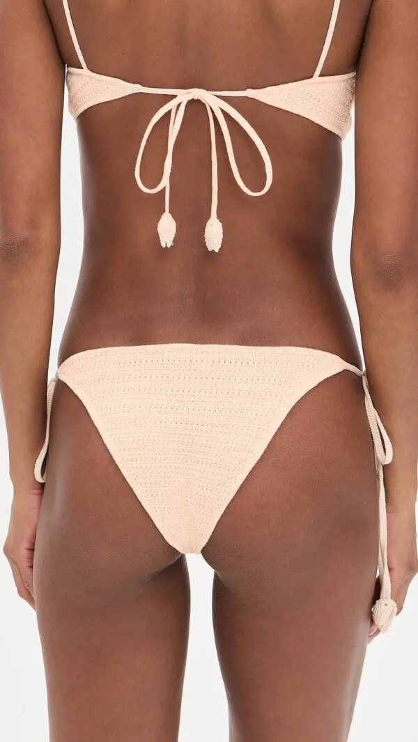 Devon Windsor Ammie Crochet Bikini Bottoms - Vanilla