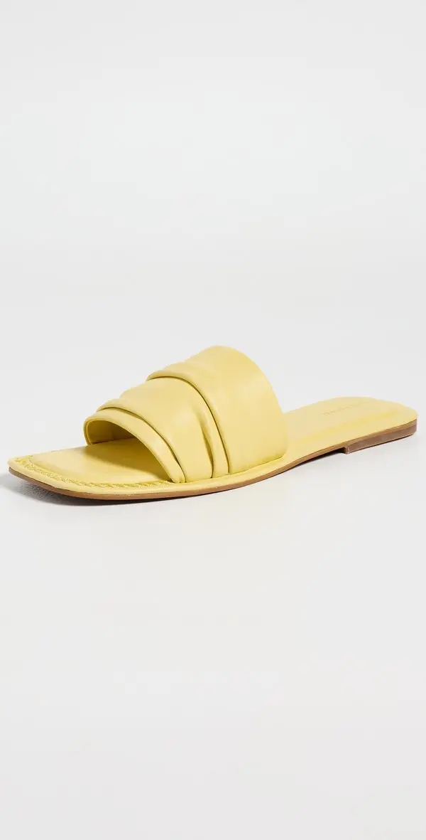 Free People Evelyn Slip-on Sandals - Sunkissed Yellow Ler