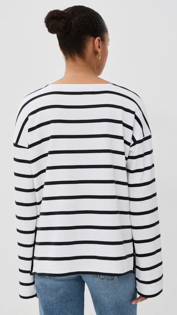 LA LIGNE Long Sleeve Breton Tee
