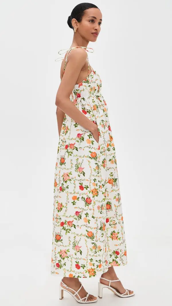 Line & Dot Anisa Maxi Dress In Floral Print