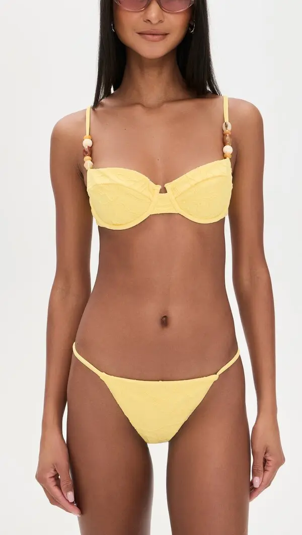 Devon Windsor Poppy Bikini Top - Lemondrop