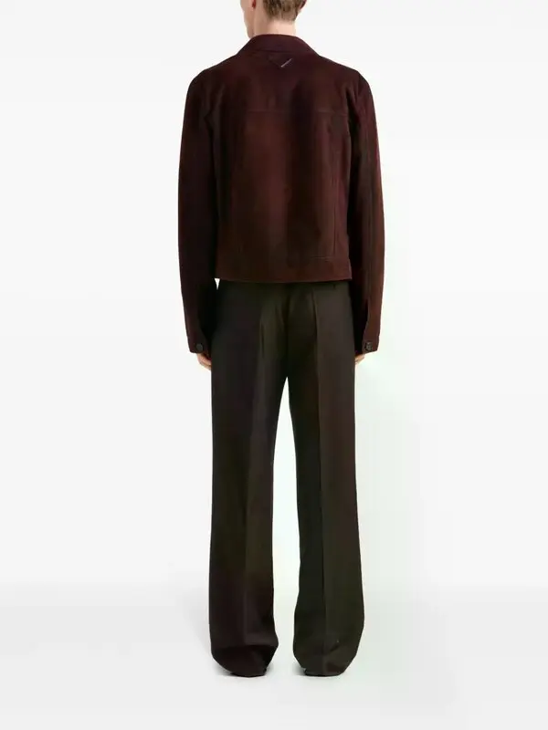 Prada Suede Shirt Jacket - Red