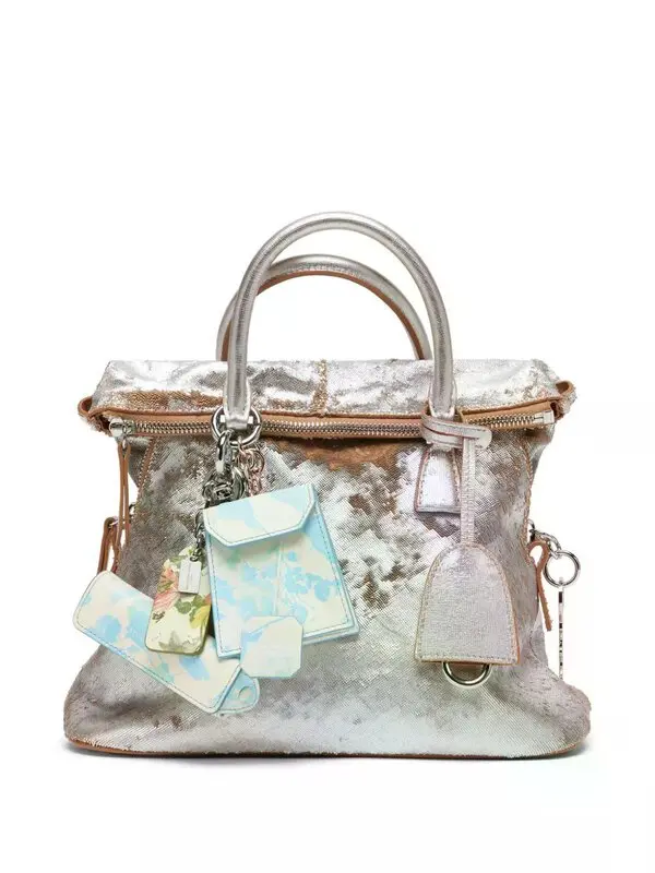 MAISON MARGIELA Floral Keyring - Neutrals