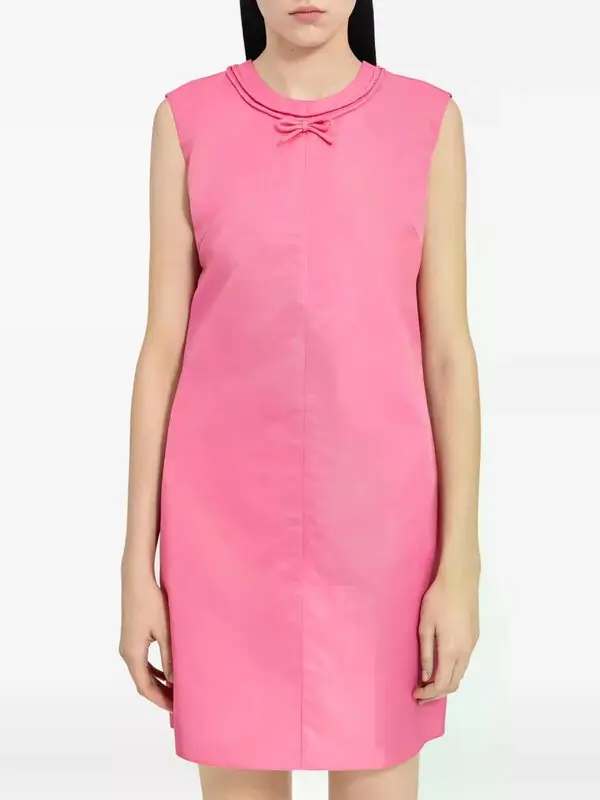 MAISON MARGIELA Bow Detail Mini Dress - Pink