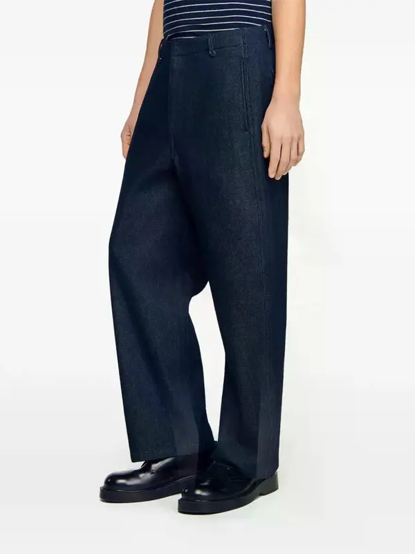 Sandro Raw Denim Barrel Jeans