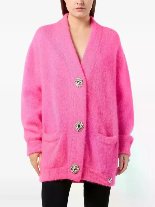 Philipp Plein Embellished V-neck Cardigan