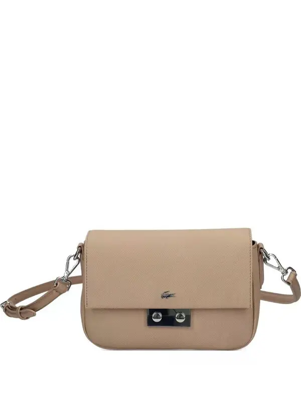Lacoste Daily City Flap-lock Crossbody Bag - Neutrals
