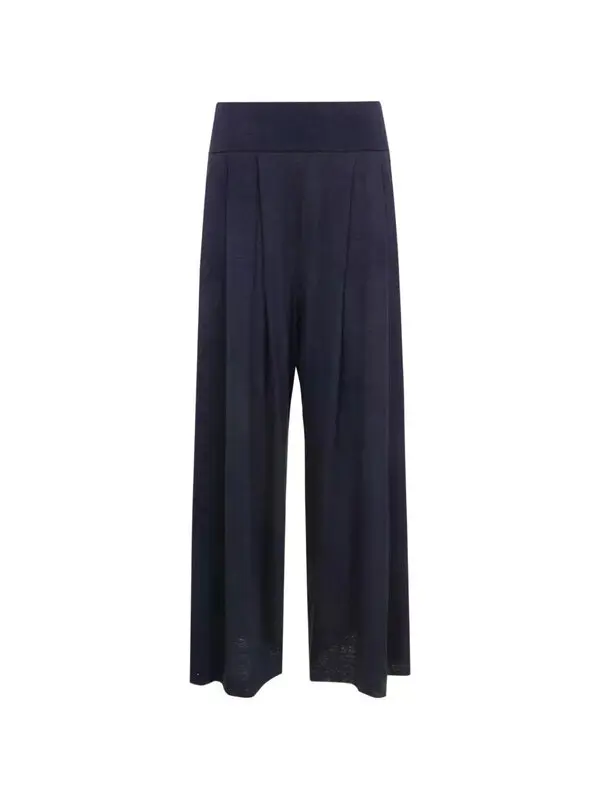 Labo.art Pleated Wide Leg Trousers - Blue