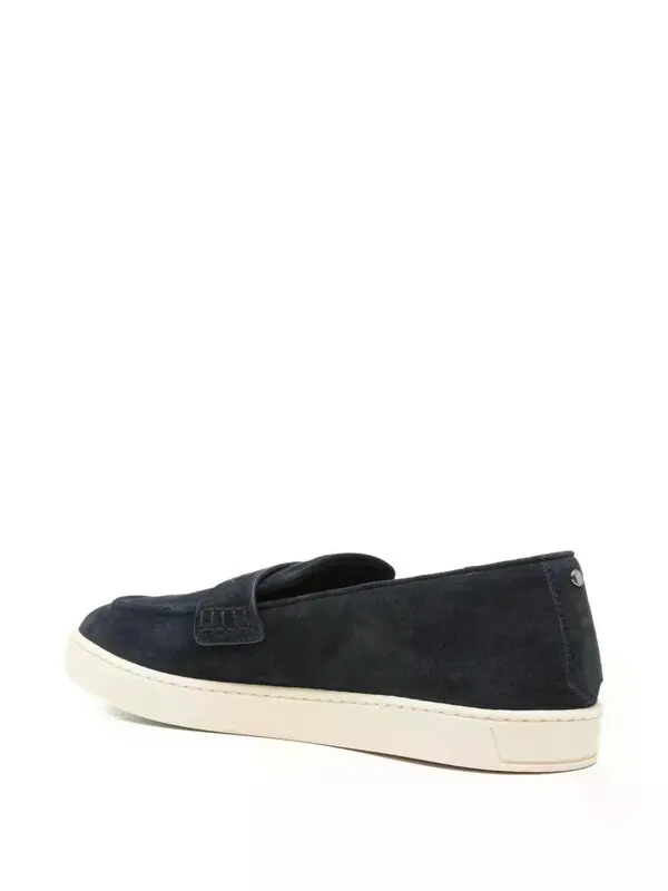 Canali Penny-strap Loafers - Blue