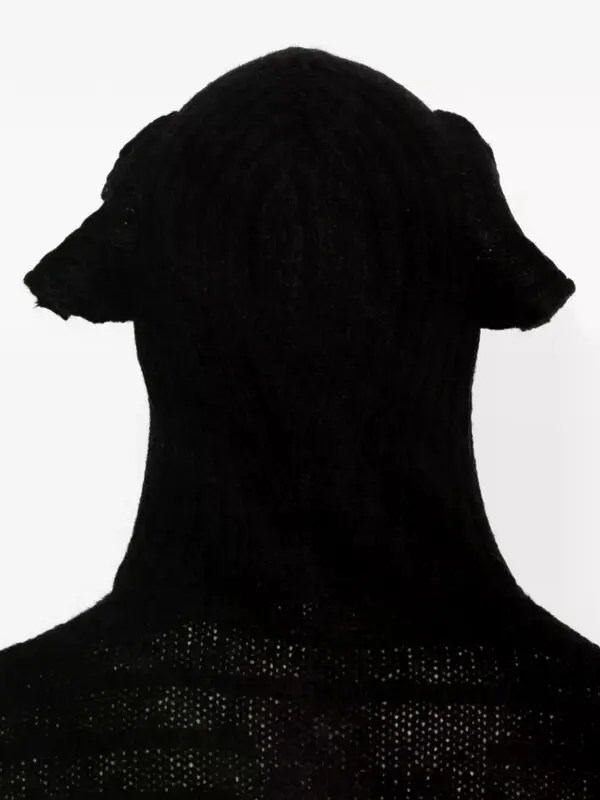 CHARLES JEFFREY Ear-detail Hoodie - Black