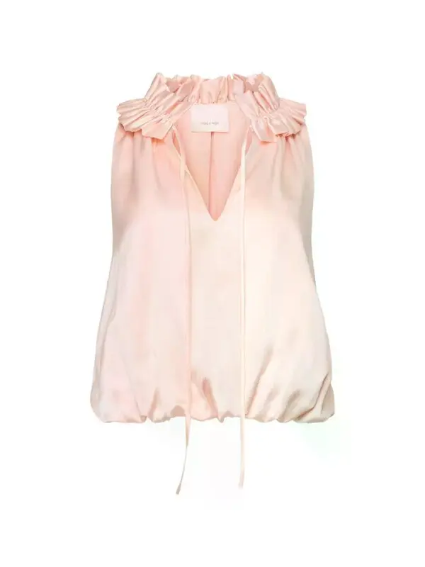 Cinq À Sept Lucianna Ruffled Top - Pink