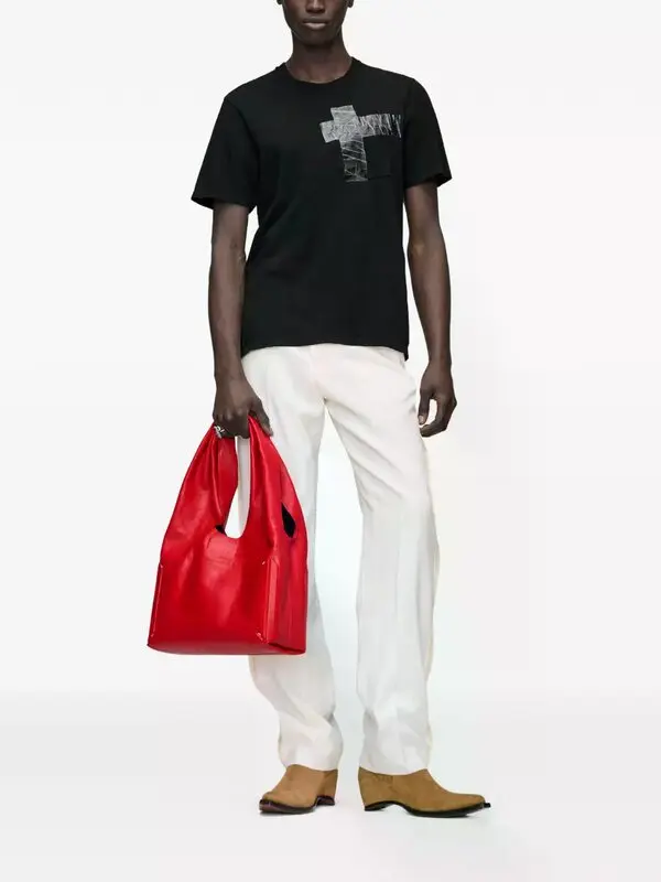 MAISON MARGIELA Taped Cotton Jersey T-shirt - Black
