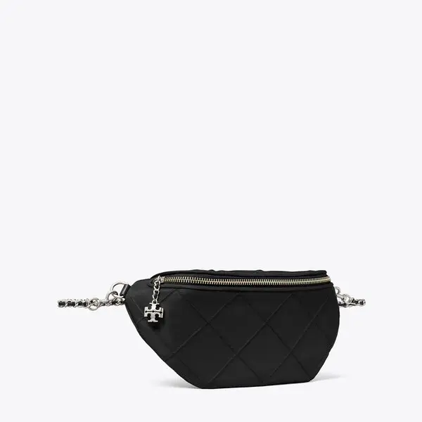 Tory Burch Fleming Nylon Belt Bag - Black