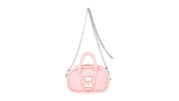 A BATHING APE Baby Milo Mini Crossbody Bag - Pale Pink