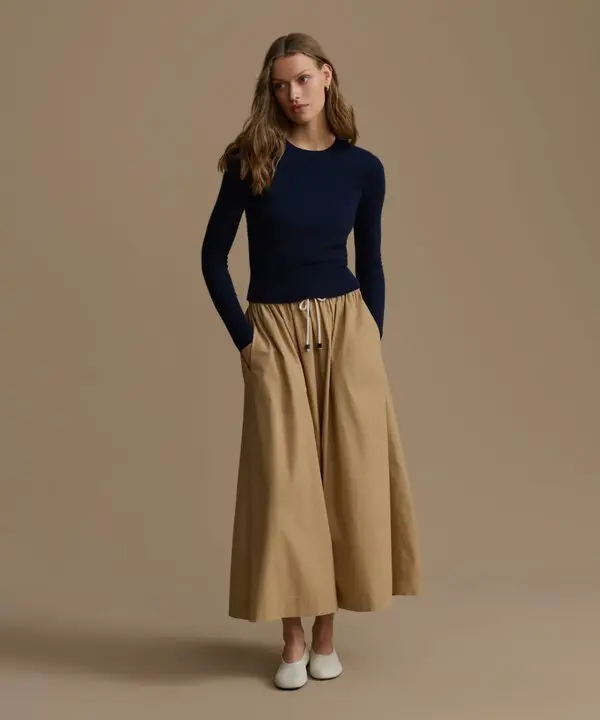 Jenni Kayne Cashmere Leni Crewneck Top - Navy
