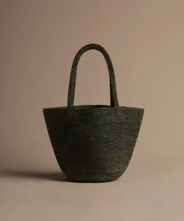 Jenni Kayne Hollis Raffia Bag - Olive