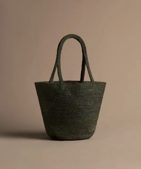Jenni Kayne Hollis Raffia Bag - Olive