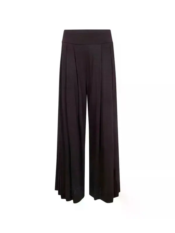 Labo.art Pleated Wide Leg Trousers - Brown