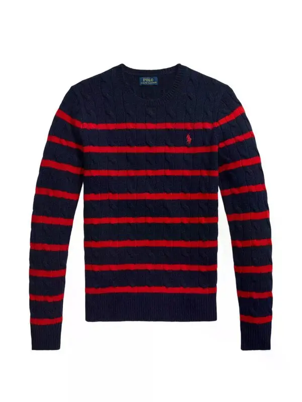 Polo Ralph Lauren Striped Cable-knit Sweater
