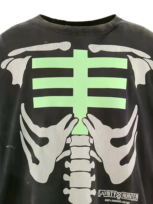 SAINT MXXXXXX Skeleton-print T-shirt