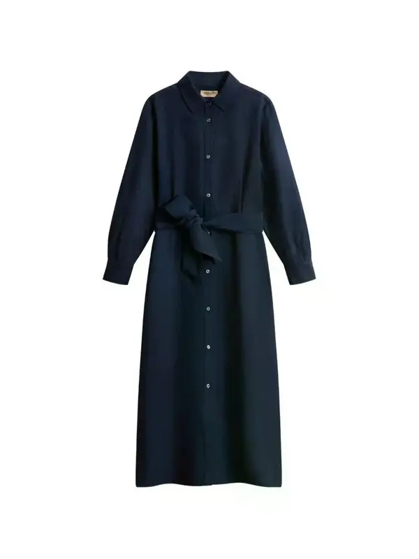 Woolrich Shirt Belt Midi Dress