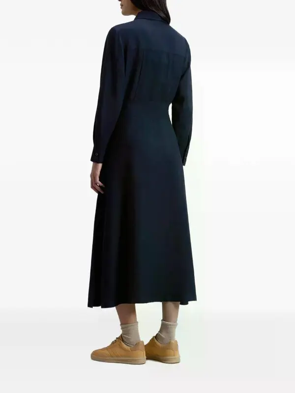 Woolrich Shirt Belt Midi Dress