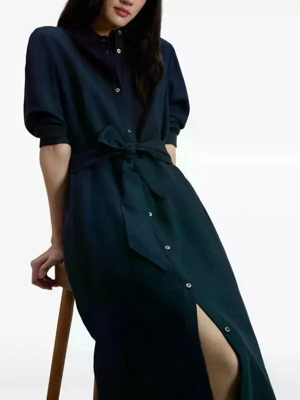 Woolrich Shirt Belt Midi Dress