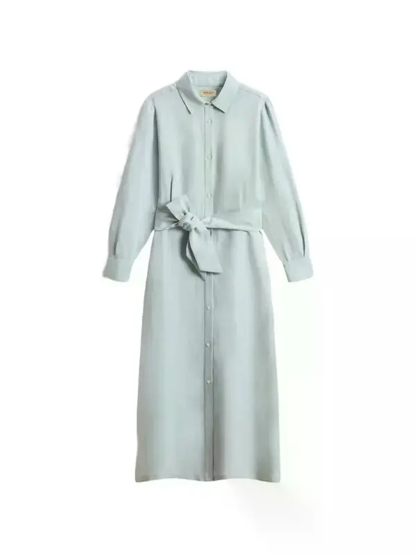Woolrich Shirt Belt Midi Dress