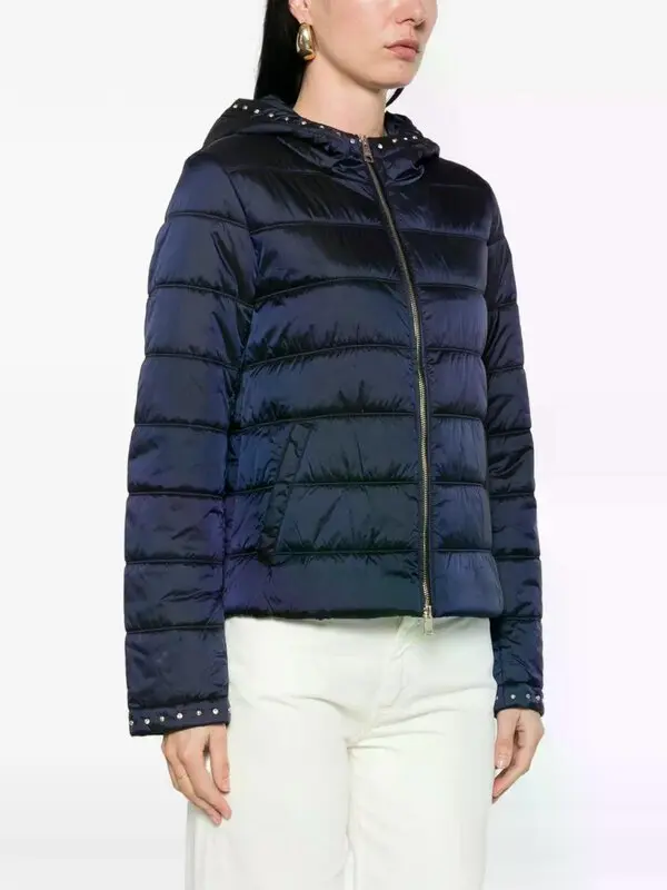 Liu Jo Hooded Puffer Jacket - Blue