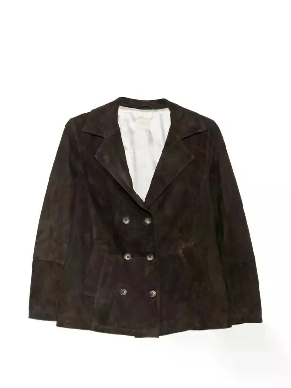 MARA BINI Double-breasted Suede Blazer