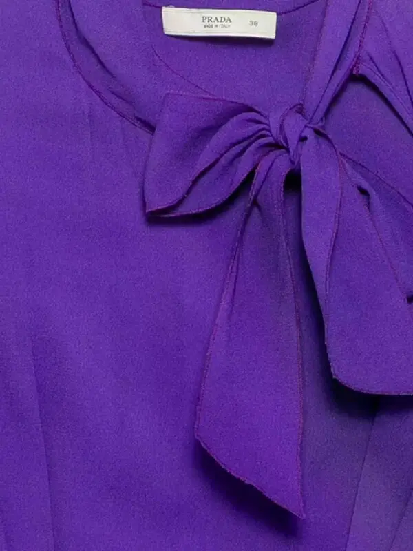 Prada Short-sleeve Bow Dress