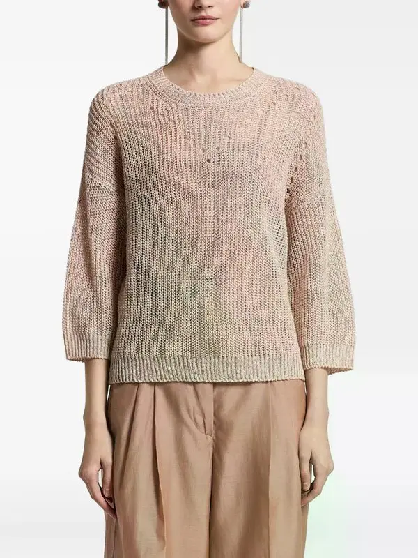 Peserico Openwork Knitwear - Pink