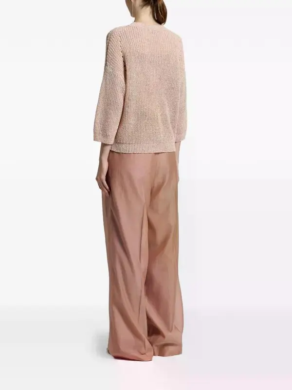 Peserico Openwork Knitwear - Pink