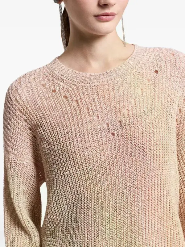 Peserico Openwork Knitwear - Pink