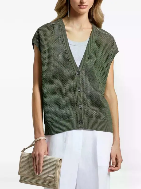 Peserico Knitted Buttoned Vest