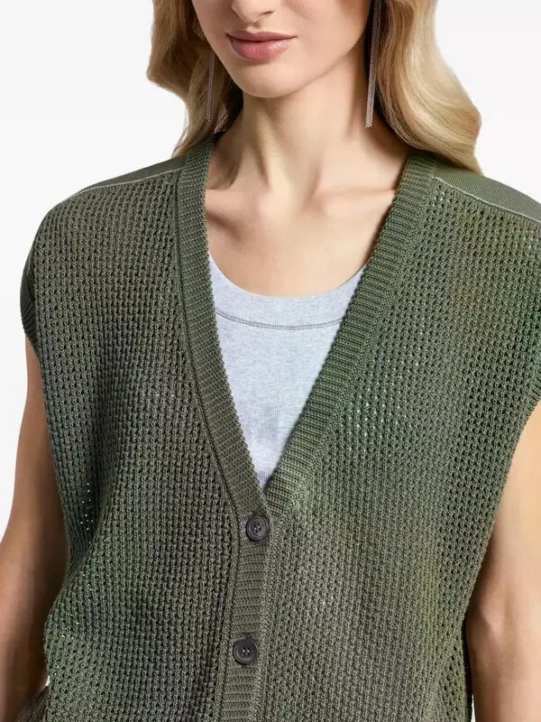Peserico Knitted Buttoned Vest