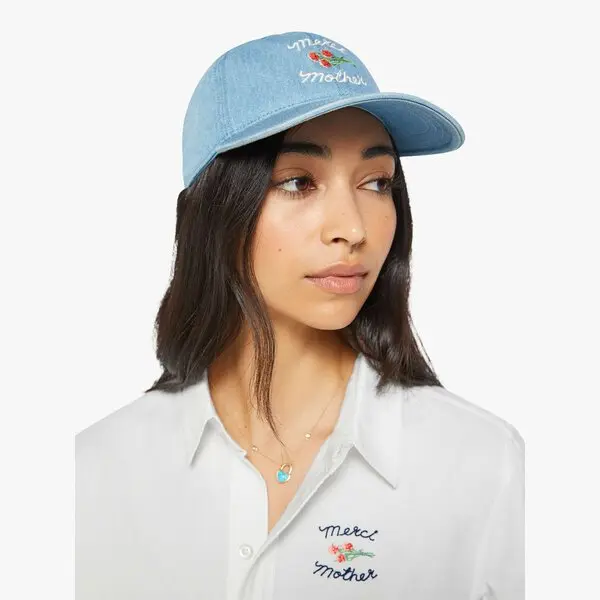 MOTHER Merci X Hats Off The 86 Baseball Cap - Blue