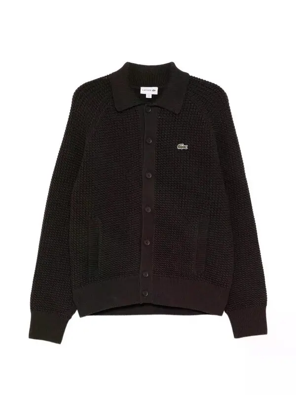 Lacoste Logo-patched Long-sleeve Cardigan