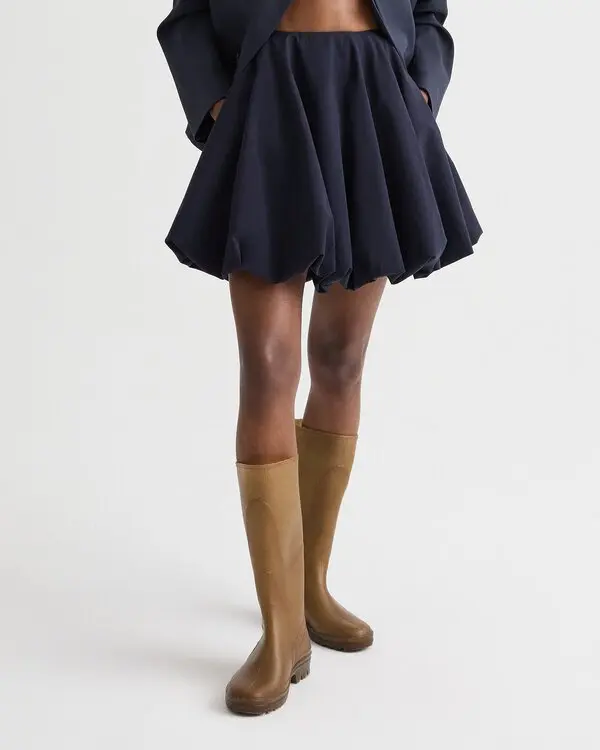 TWP Julia Bubble-hem Mini Skirt