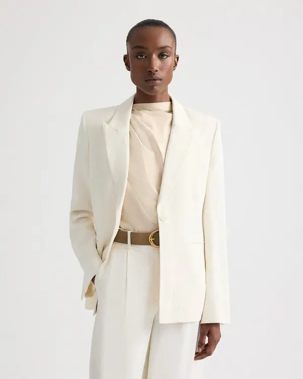 TWP Coated Viscose Linen Her Fit Blazer