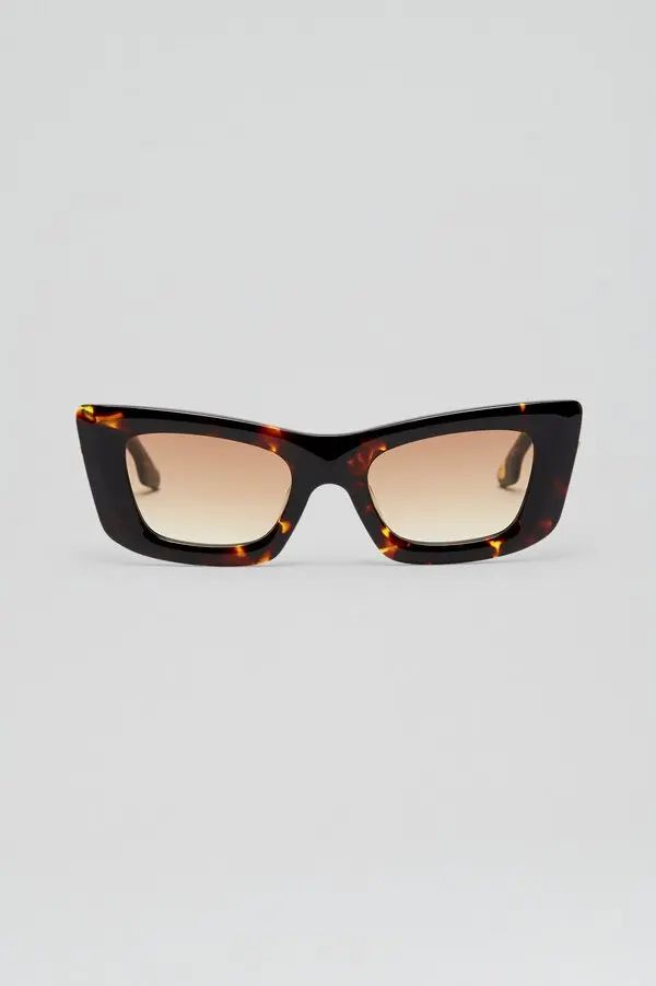 Scanlan Theodore Angular Cat Eye Sunglasses - Tortoiseshell