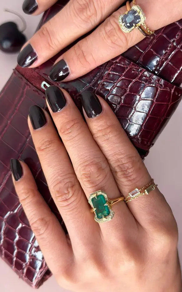 YI COLLECTION 18k Yellow Gold Diamond And Emerald Aurora Ring