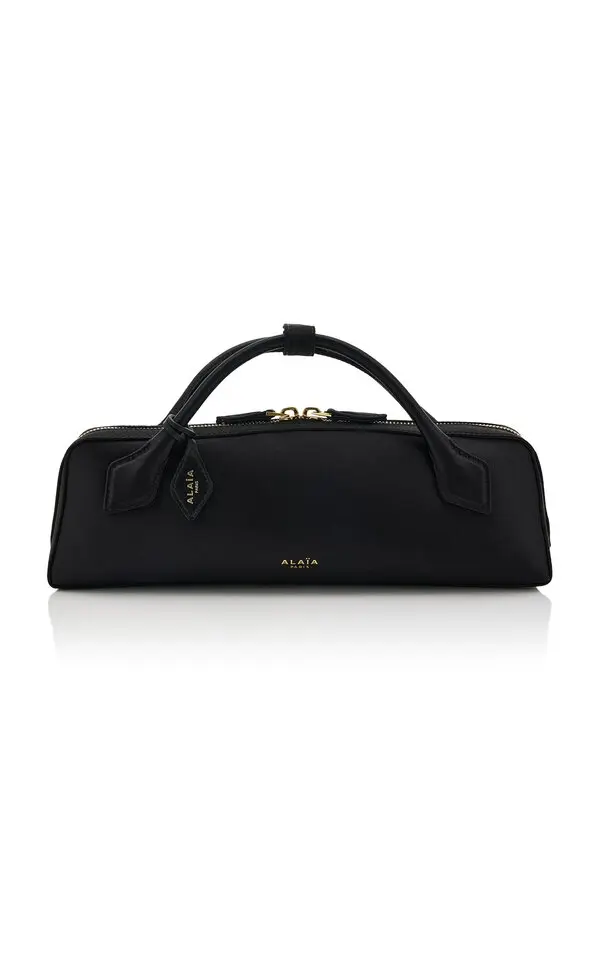 Alaïa Le Teckel Satin Clutch - Black