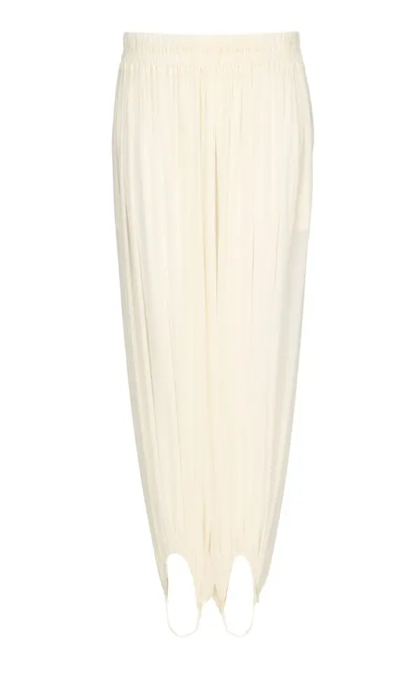 Alaïa Stretch Silk Tension Pants - Neutral