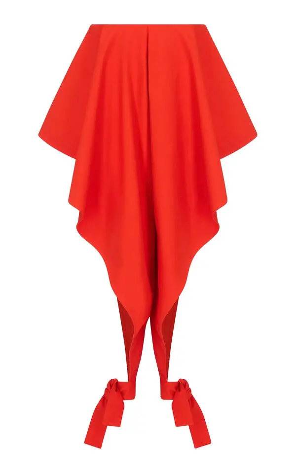Alaïa Paneled Cotton Pants - Orange