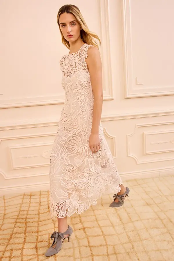 Ulla Johnson Eloisa Corded Lace Midi Dress