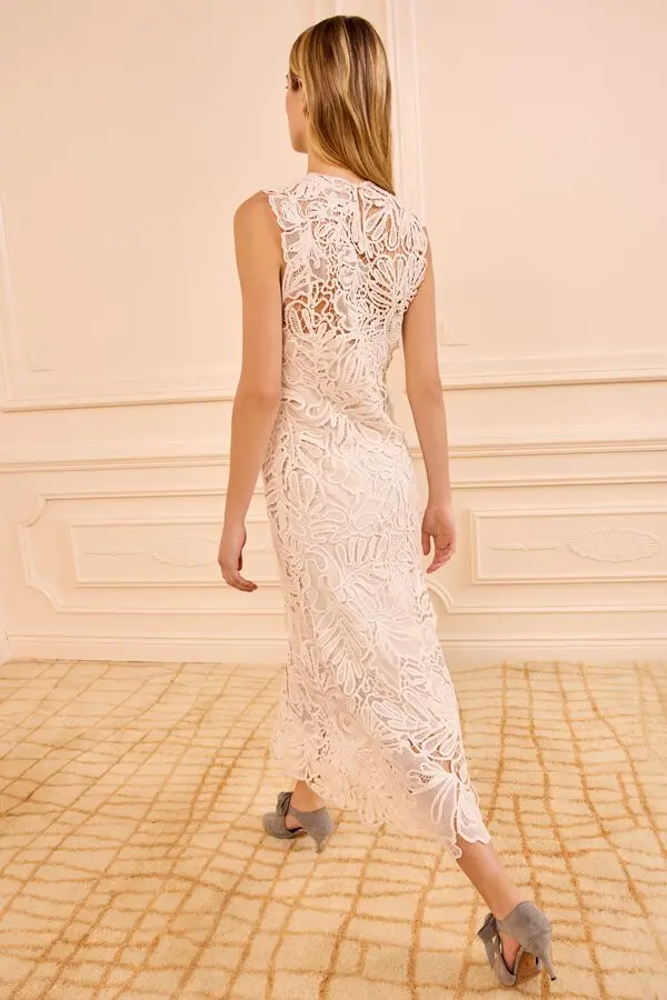 Ulla Johnson Eloisa Corded Lace Midi Dress