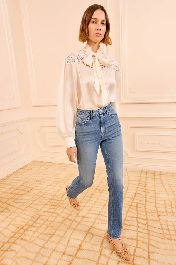 Ulla Johnson Lenora Silk Chiffon Blouse