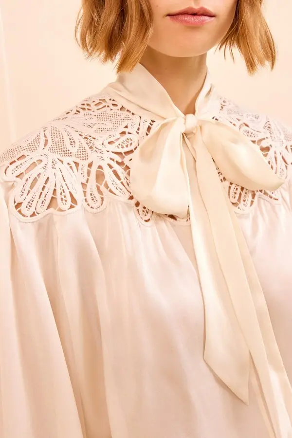 Ulla Johnson Lenora Silk Chiffon Blouse